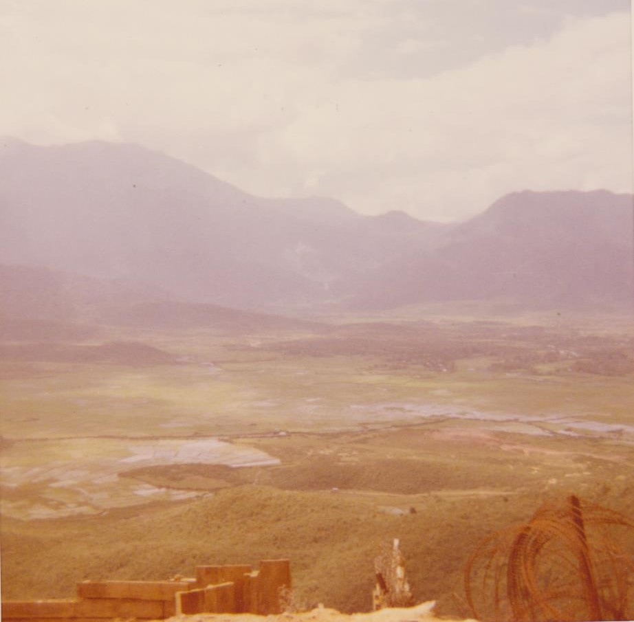 The landscape around Camp Eagle as seen from a defensive position