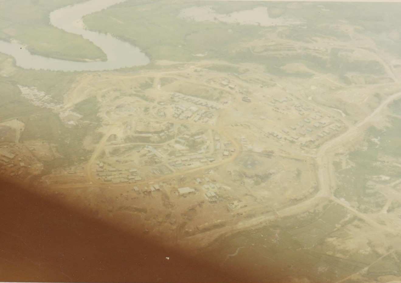 Aerial view of Camp Eagle