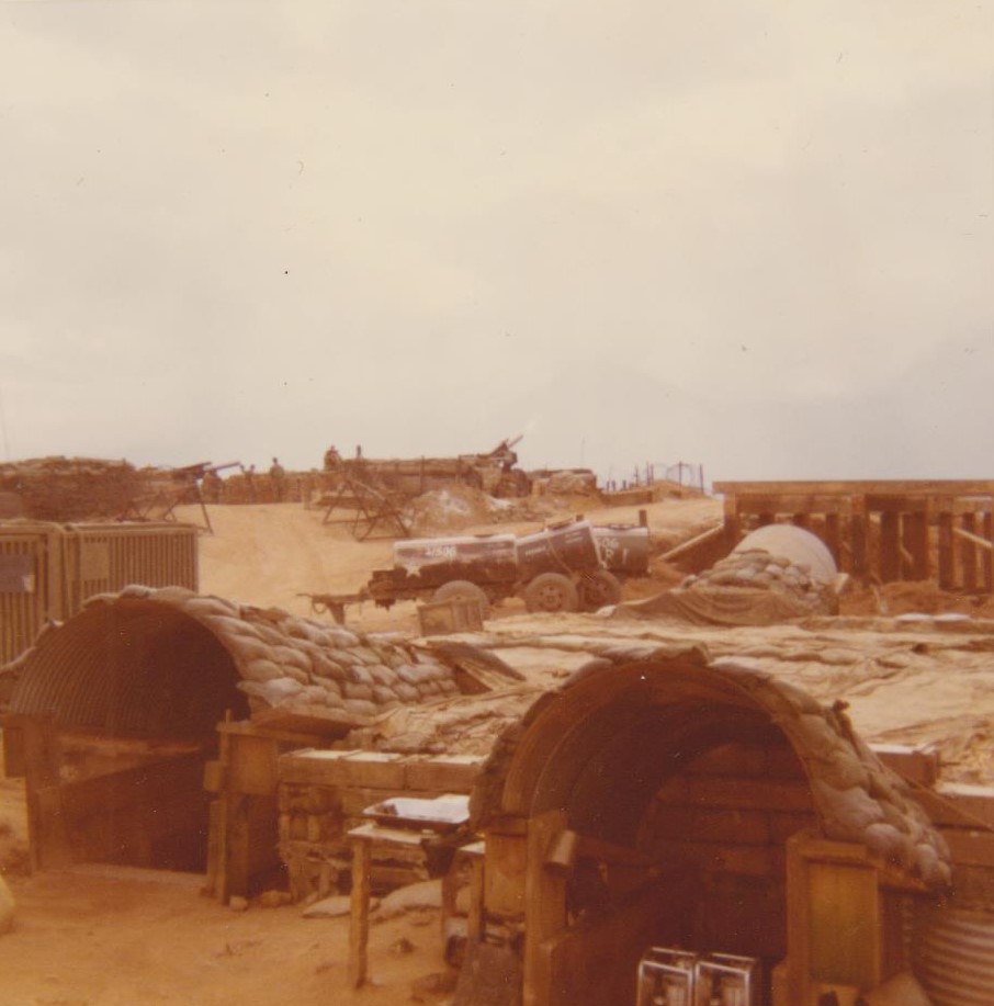 Bunkers and supplies in the Fire Base