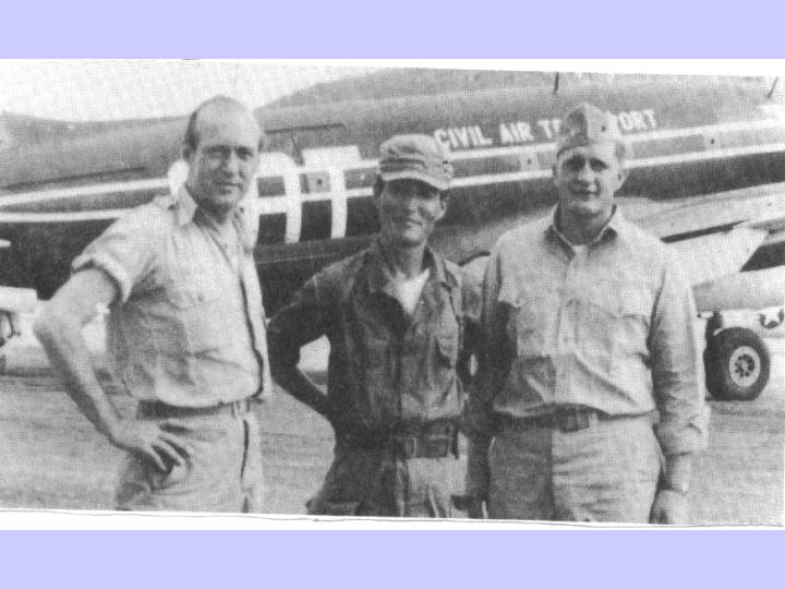 Hans Tofte (CIA Director) on left and Dutch Kramer on right.