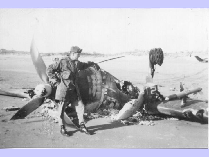 LT Ben Malcom used demolition to destroy the Corsair airplane.