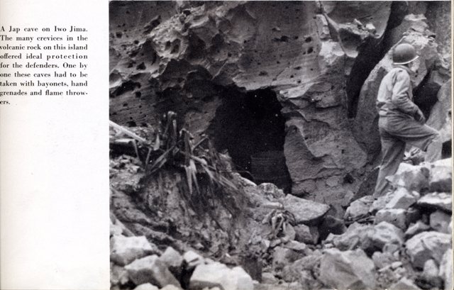 Japanese cave on Iwo Jima.