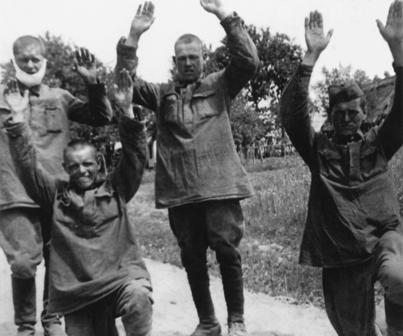 Russian troops surrendering