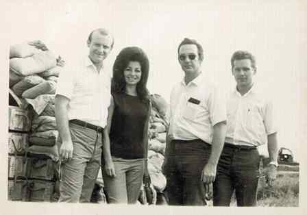 (L) Jimmy Snow (Hank Snow's brother), his wife, and two of the band ...