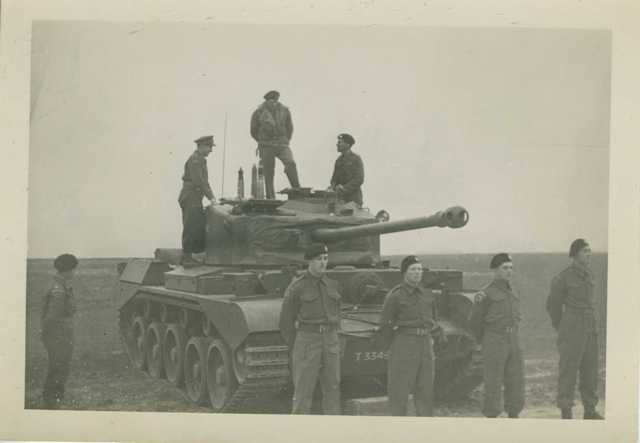 Montgomery inspecting Comet tanks.